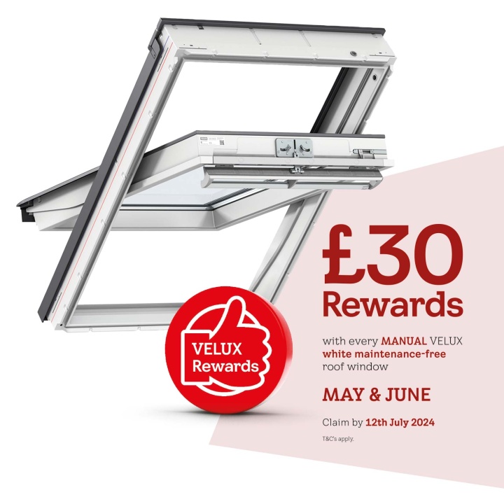 VELUX White Polyurethane Centre Pivot Roof Window | Selco