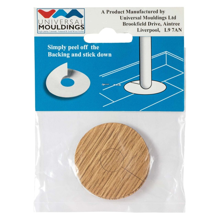 Laminate Pipe Cover Sherwood Oak Pack of 4 | Selco