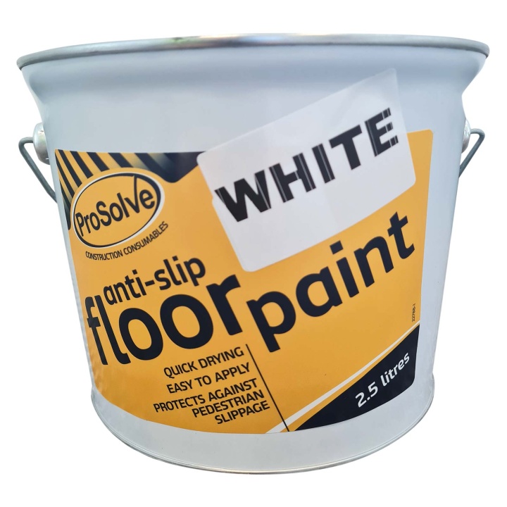 ProSolve Anti Slip Floor Paint White 2.5ltr | Selco