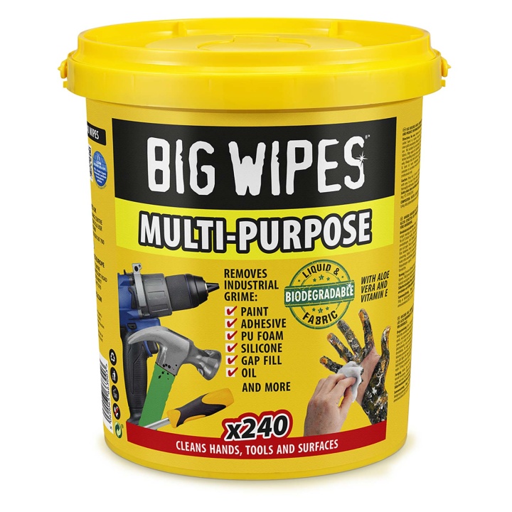 Big Wipes Multi-Purpose Bio Wipes 240 Bucket | Selco | Selco