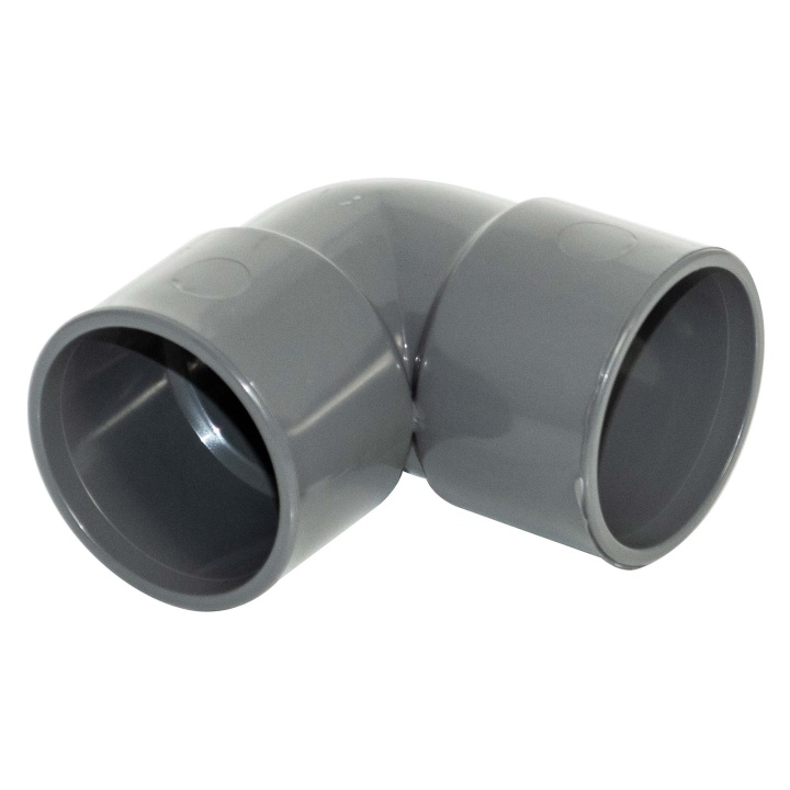 FloPlast 50mm Grey Solvent Weld 90° Knuckle Bend | Selco