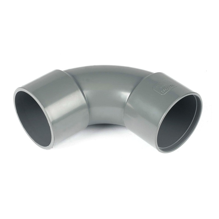 FloPlast 40mm Grey Solvent Weld 90° Swept Bend | Selco