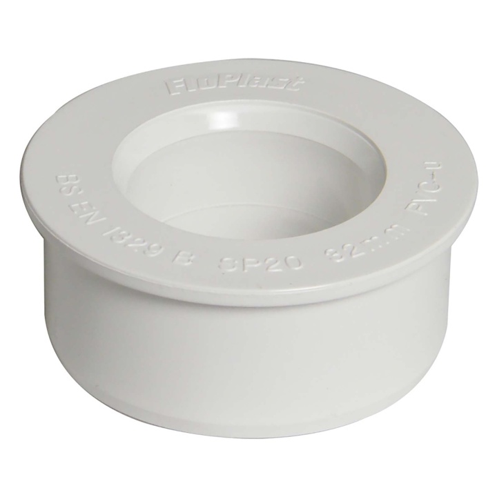 FloPlast 40mm White Solvent Weld Boss Adaptor | Selco