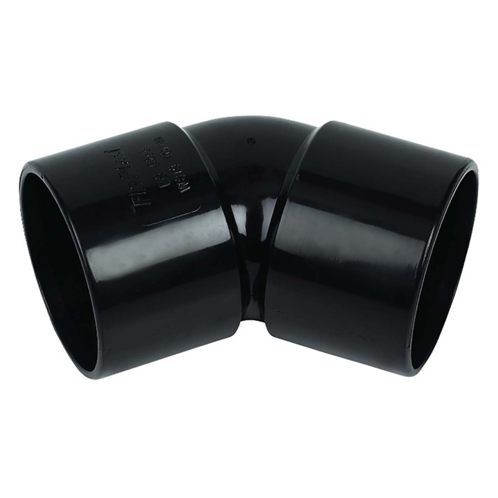 FloPlast 40mm Black Solvent Weld 135° Swept Bend | Selco