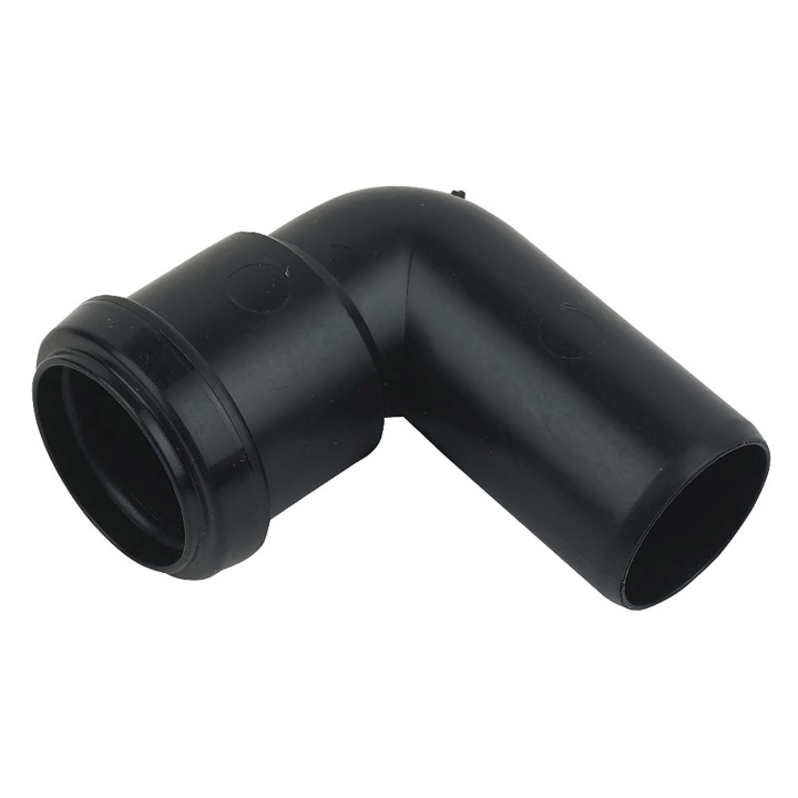 FloPlast 40mm Black Push Fit 90° Conversion Bend | Selco