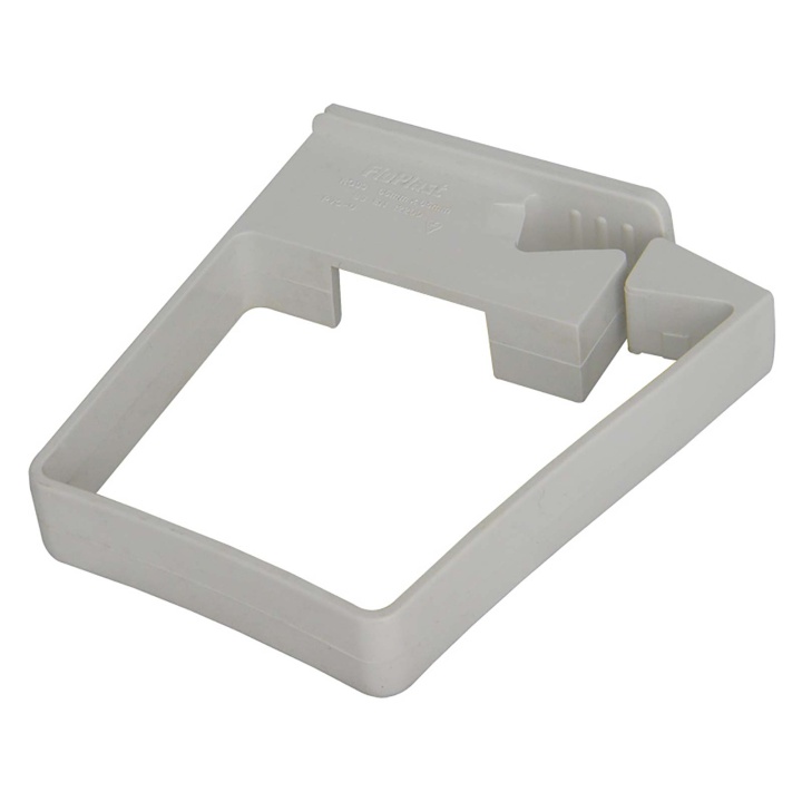 FloPlast White 65mm Square Downpipe Single Fix Clip | Selco