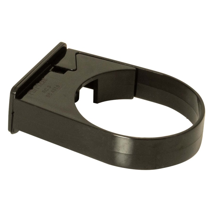 FloPlast Black 68mm Round Downpipe Single Fix Clip | Selco