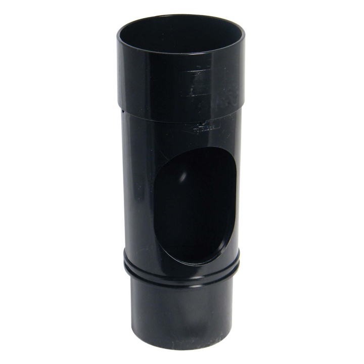 FloPlast Black 68mm Round Downpipe Access Pipe | Selco