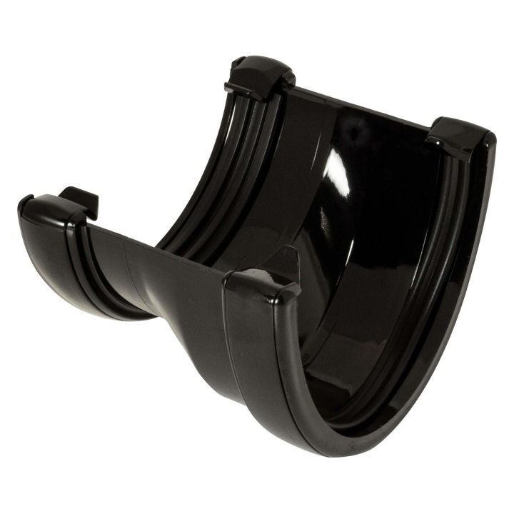 FloPlast Black Hi-Cap 115mm to 112mm Half Round Adaptor | Selco