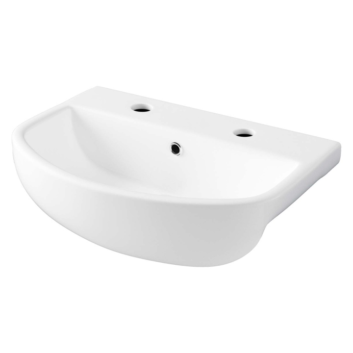 Lecico Atlas 2 Tap Hole Semi Recessed Basin 496 x 420mm | Selco