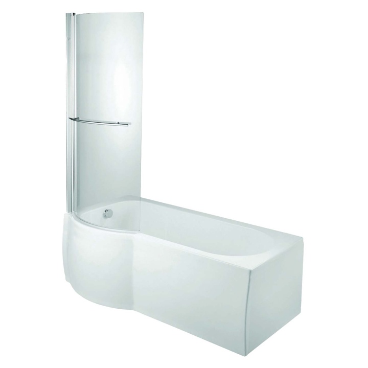 Luxury P Shape Left Hand Shower Bath 1700mm | Selco