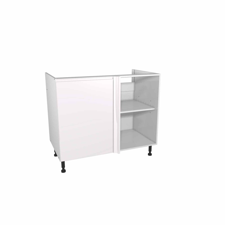 Capri White 1000mm Corner Base Unit | Selco