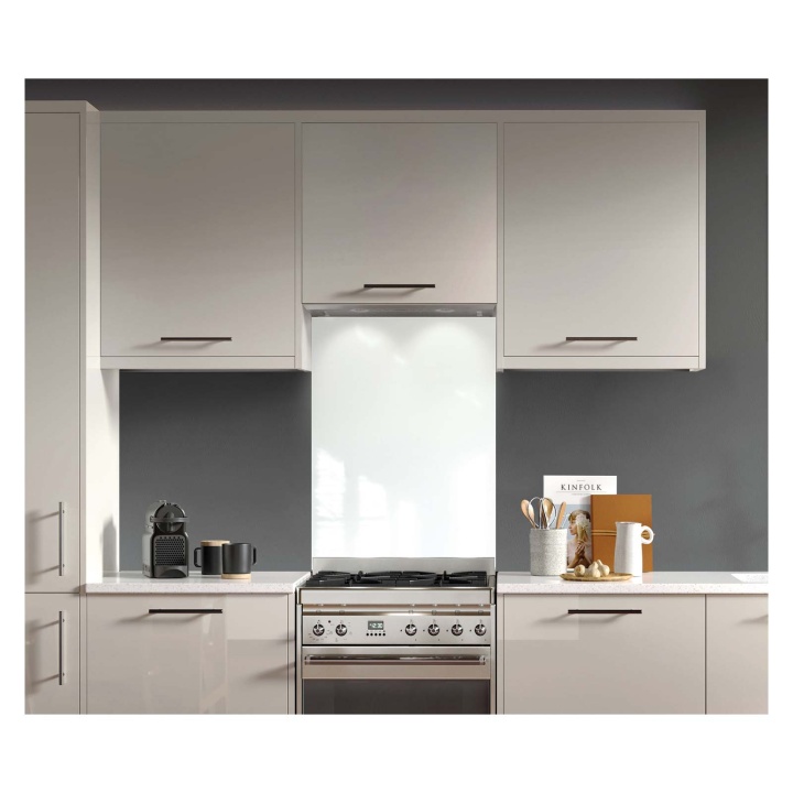 AluSplash Kitchen Splashback Ice White/Ocean Wave 800 x 600mm | Selco