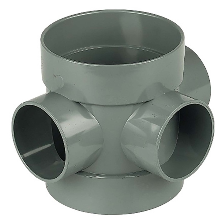 FloPlast Grey 110mm Short Boss Pipe | Selco