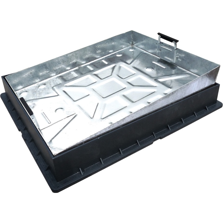 Recessed Block Paving Manhole Cover & Frame 600 x 450mm | Selco