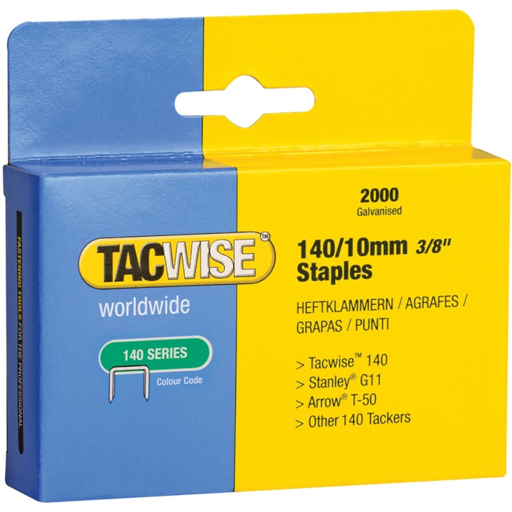 Tacwise 140 Series 10mm Staples Pack of 2000 | Selco