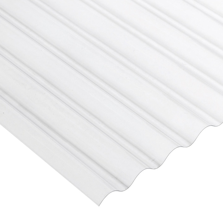 PVC Corrugated Roof Sheet Clear Light Weight 1830 x 755mm | Selco