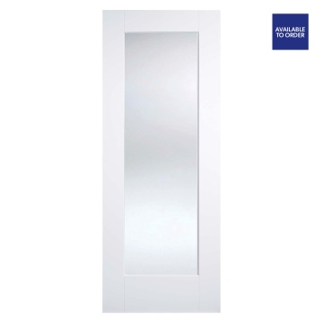 Pattern 10 Glazed Primed White Doors | Selco