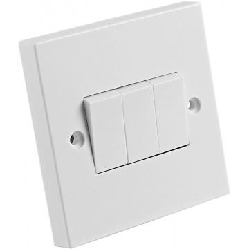3 Gang 2 Way Switch 10A White | Selco