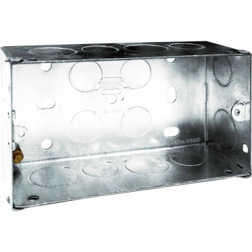 BG 2 Gang 47mm Steel Knockout Box | Selco