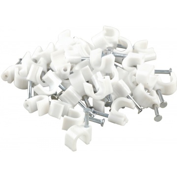 6mm Round Clips White | Selco