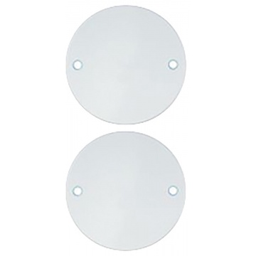 20mm White Conduit Box Lids Pack of 2 | Selco