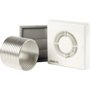 Manrose 100mm Wall Fan Kit Timer Model | Selco