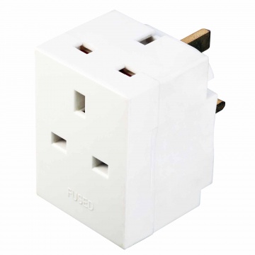 Masterplug Plug In 3 Way Fused Adaptor | Selco
