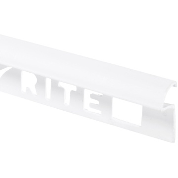 White PVC Round Profile Tile Trim 9mm x 2.5m | Selco