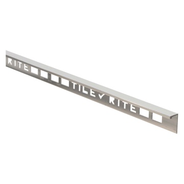 Tile Rite 12mm L-Shaped Bright Silver Tile Trim 2440mm | Tile Edge Trim ...