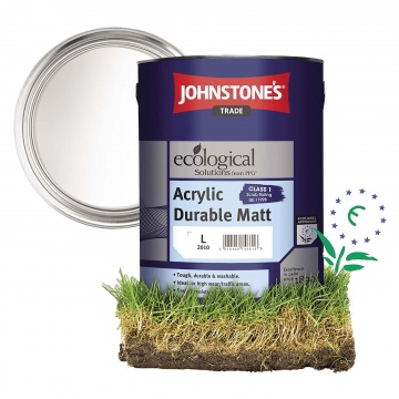 Johnstones Acrylic Durable Matt Emulsion Brilliant White | Selco