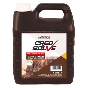 Barrettine Creosolve Dark Brown 4ltr | Selco