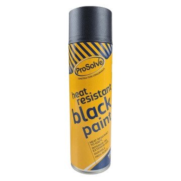 ProSolve 600° Heat-Resistant Spray Paint Black 500ml | Spray Paint ...