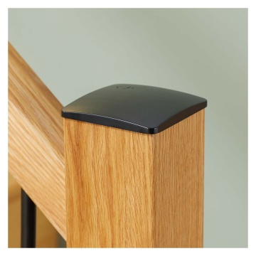 Slim Stair Newel Cap Black Iron | Selco