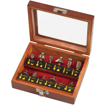 Am-Tech 12 Piece ¼" Router Bit Set | Selco