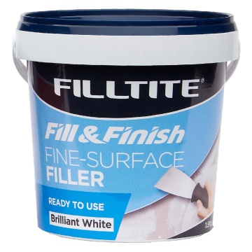 Filltite Fill & Finish Ready-Mixed Fine Surface Filler White 1.5kg ...