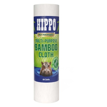 Hippo Multi Purpose Bamboo Cloth Roll 60 Sheets | Selco