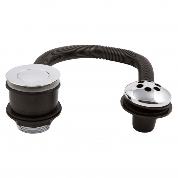 Chrome Pop Up Bath Waste 1½" | Selco