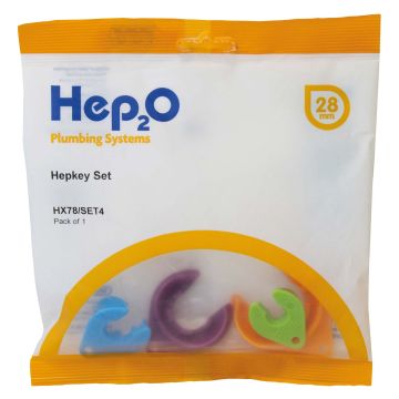Hep2O HepKey 10-28mm Demounting 4 Piece Tool Set | Pipe Fitting Tools ...