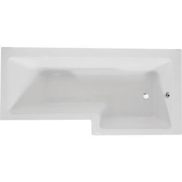 Blok 1700mm L Shape Right Hand Shower Bath | Selco