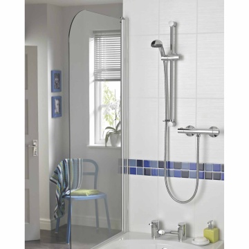 Bristan Zing Cool Touch Thermostatic Bar Shower Mixer With Kit | Selco