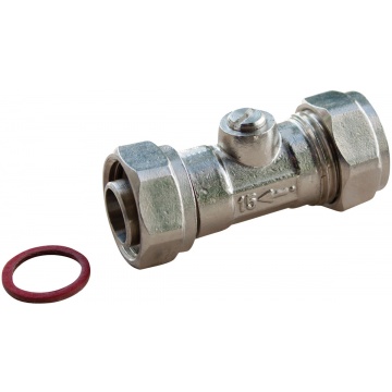 Chrome Straight Service Valve 15mm x ½" | Selco