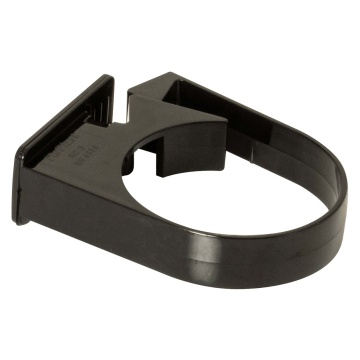 FloPlast Black 68mm Round Downpipe Single Fix Clip | Selco