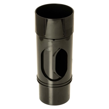 FloPlast Black 68mm Round Downpipe Access Pipe | Selco