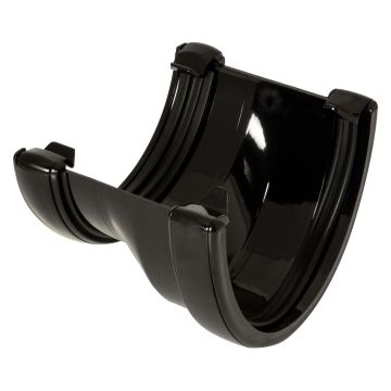 FloPlast Black Hi-Cap 115mm to 112mm Half Round Adaptor | Selco