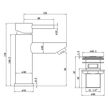 Deva Innsbruck Mono Basin Mixer Tap with Waste | Basin Sink Taps ...
