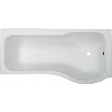 Luxury P Shape Right Hand Shower Bath 1700mm | Selco
