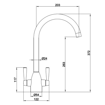 Deva Vienna Mono Kitchen Mixer Tap | Kitchen Sink Mixer Taps | Selco ...