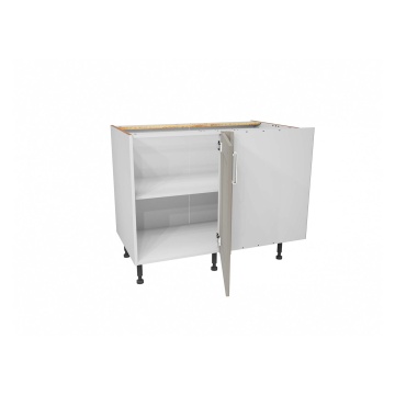 Verona Pebble 1000mm Corner Base Unit | Kitchen Cabinets | Selco | Selco
