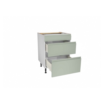 Capri Seagrass 600mm Three Drawer Unit | Kitchens | Selco